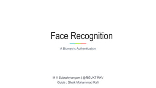 Face recognition | PPT