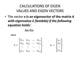 Face Recognition using Eigen Values pptx | PPTX