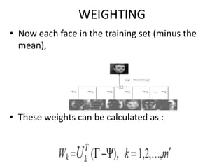 Face Recognition using Eigen Values pptx | PPTX