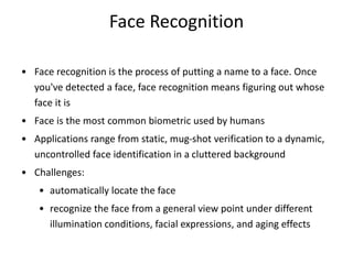 Face Recognition using Eigen Values pptx | PPTX