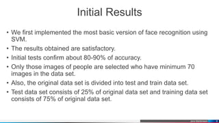 Face recognition svm+pca | PPTX