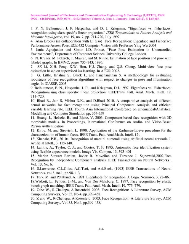 Face Recognition Across Pose With Estimation Of Pose Parameters Pdf