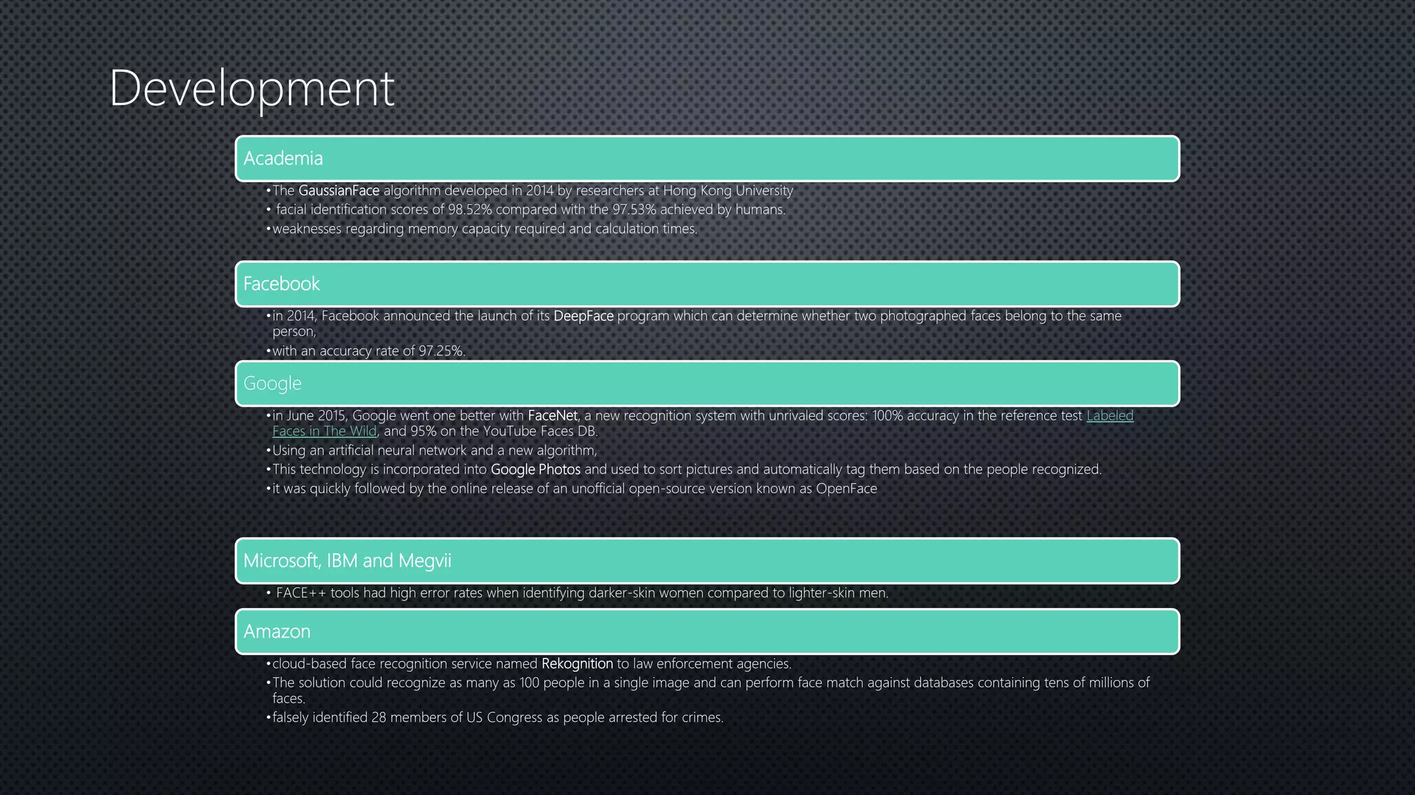 Deep Learning On Face Recognition Use Case Development And Risk Pptx Artificial