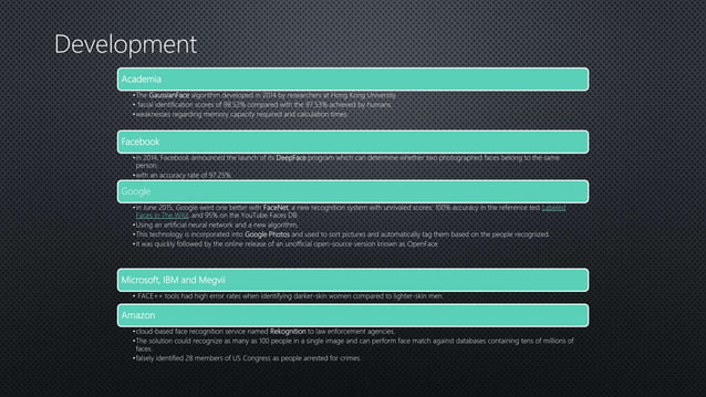 Deep Learning On Face Recognition Use Case Development And Risk Pptx Artificial