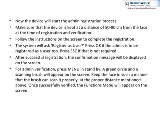 Face Recognition Device F710 | PPT