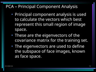 FaceRecognition for biometry researchers | PPT