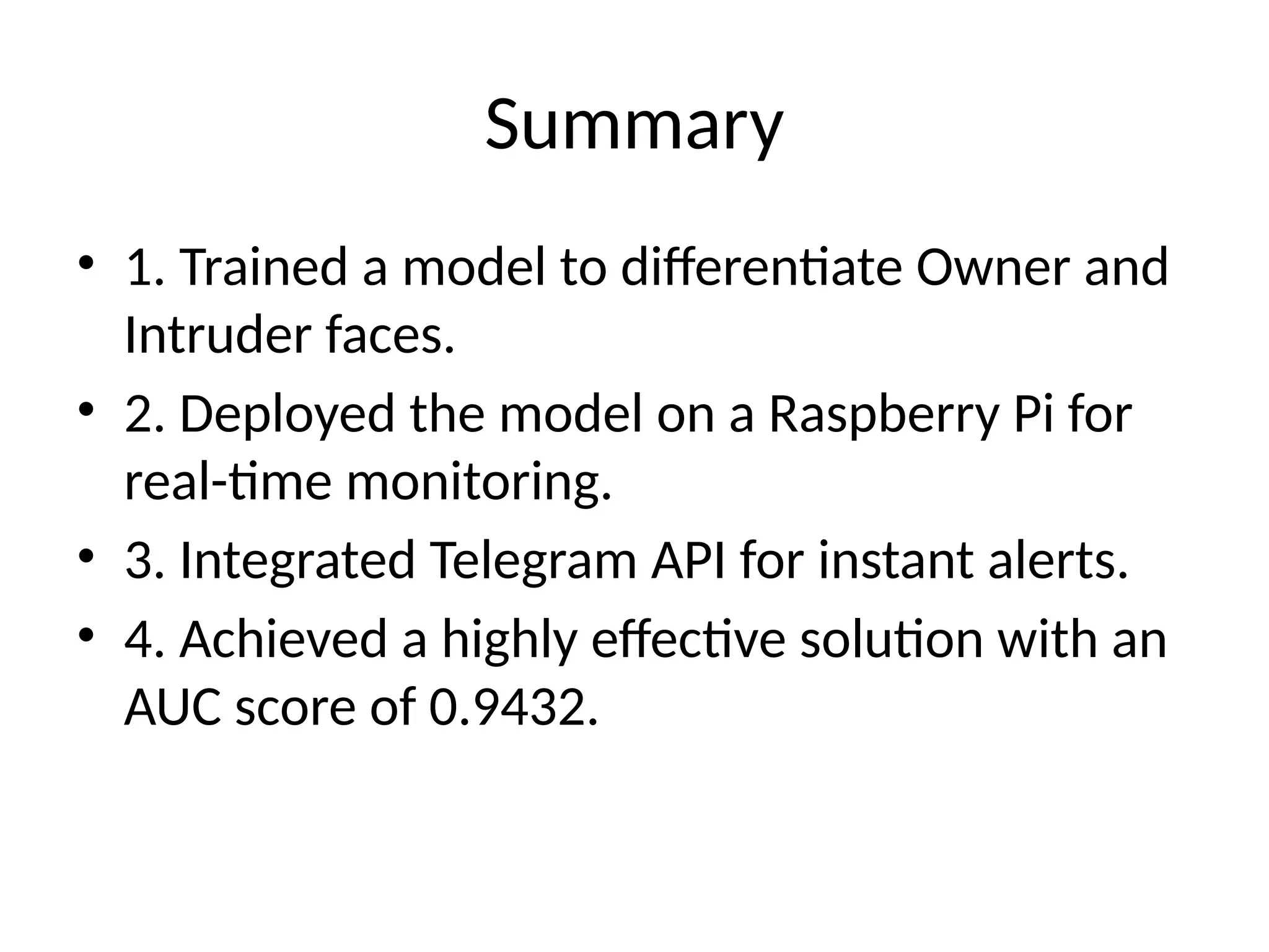 Face Recognition Security Systemiot Pptx
