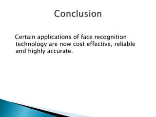 Face recognition system | PPTX