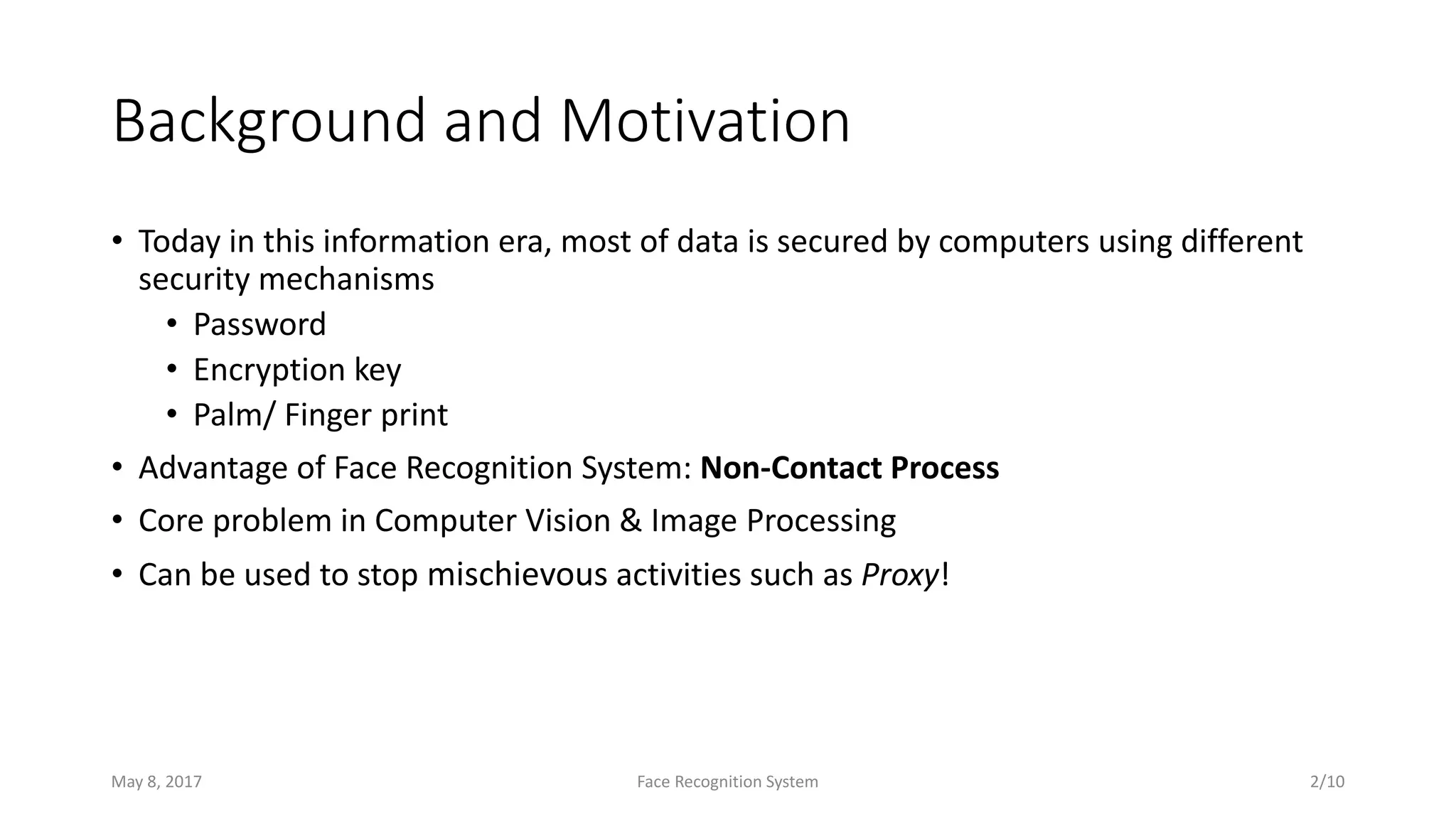 Face Recognition System Using Hidden Markov Model Ppt