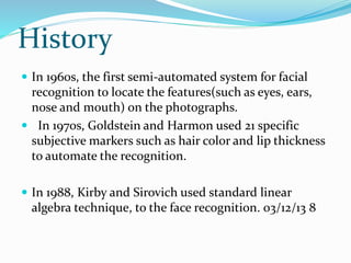 Face Recognition System/Technology | PPTX
