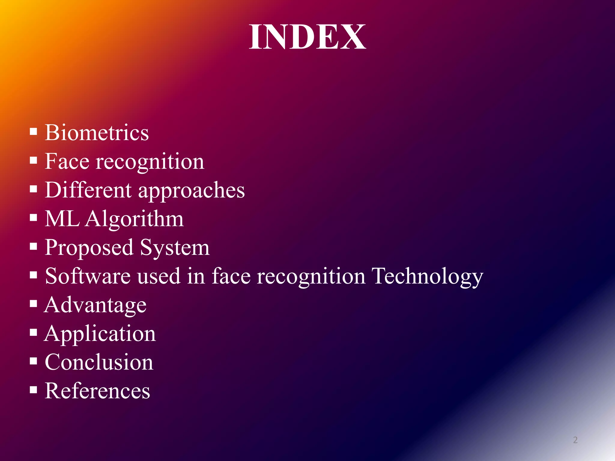 Face Recognition Technology Pptx Computing Technology And Computing