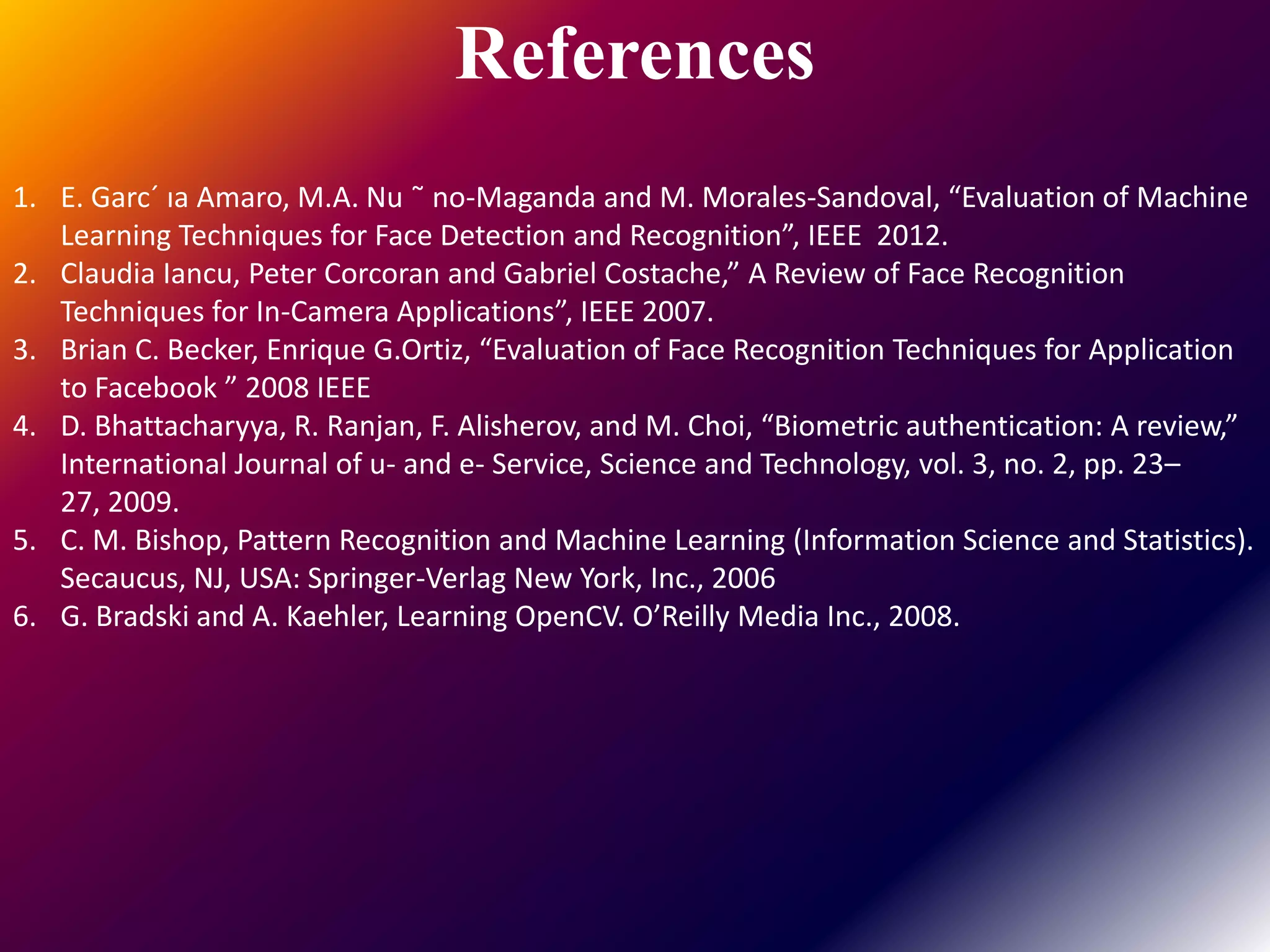 Face Recognition Technology Pptx Computing Technology And Computing