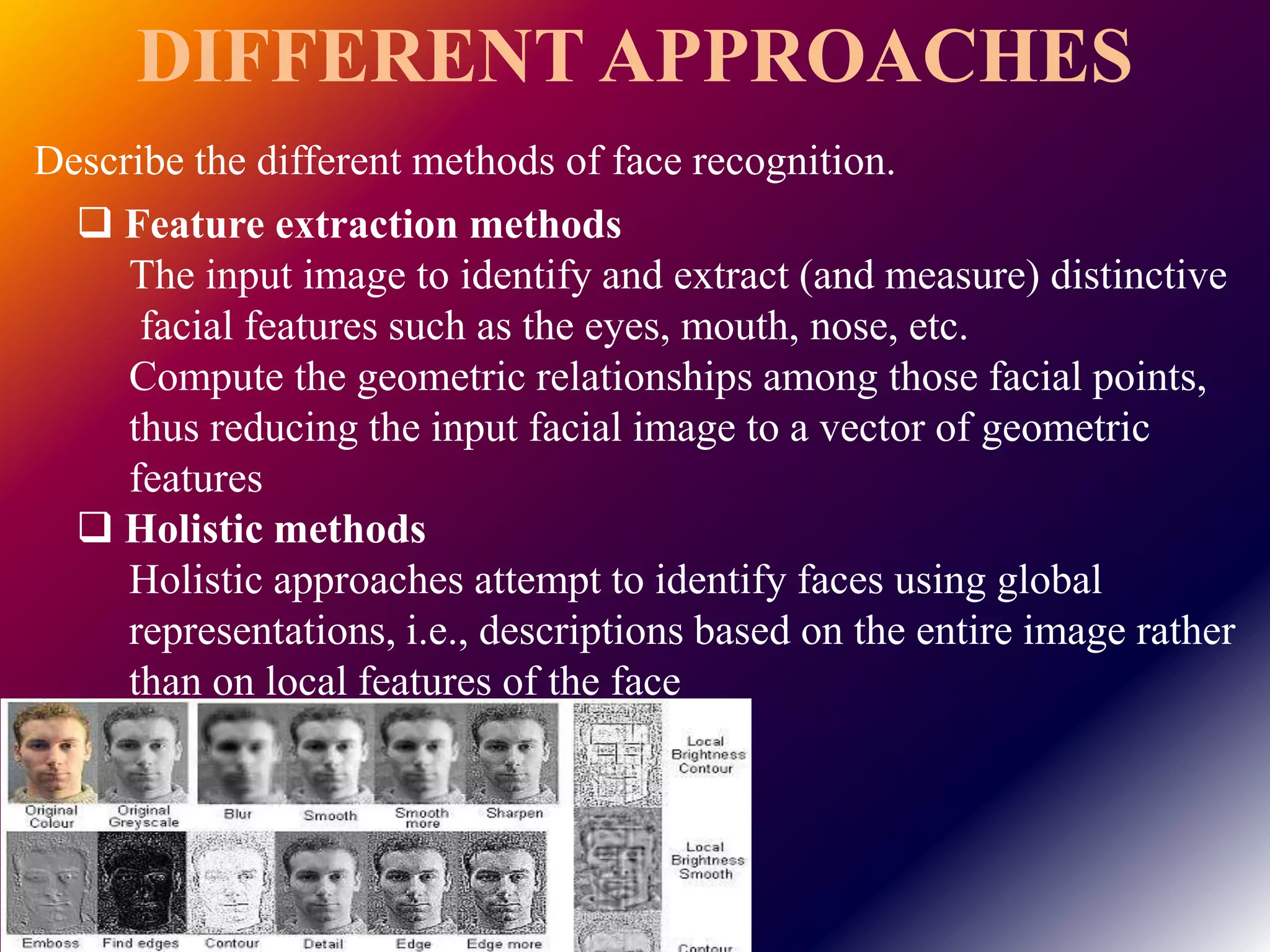 Face recognition technology | PPTX