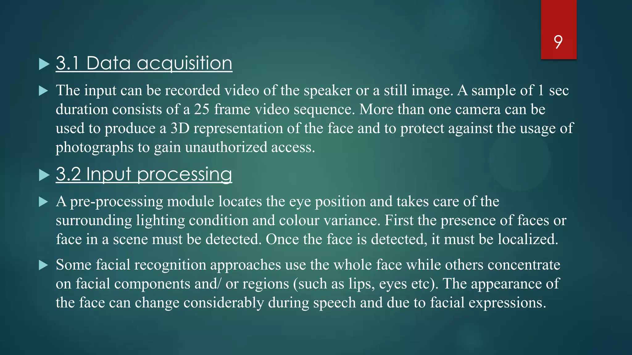 Face recognition technology - BEST PPT | PPSX