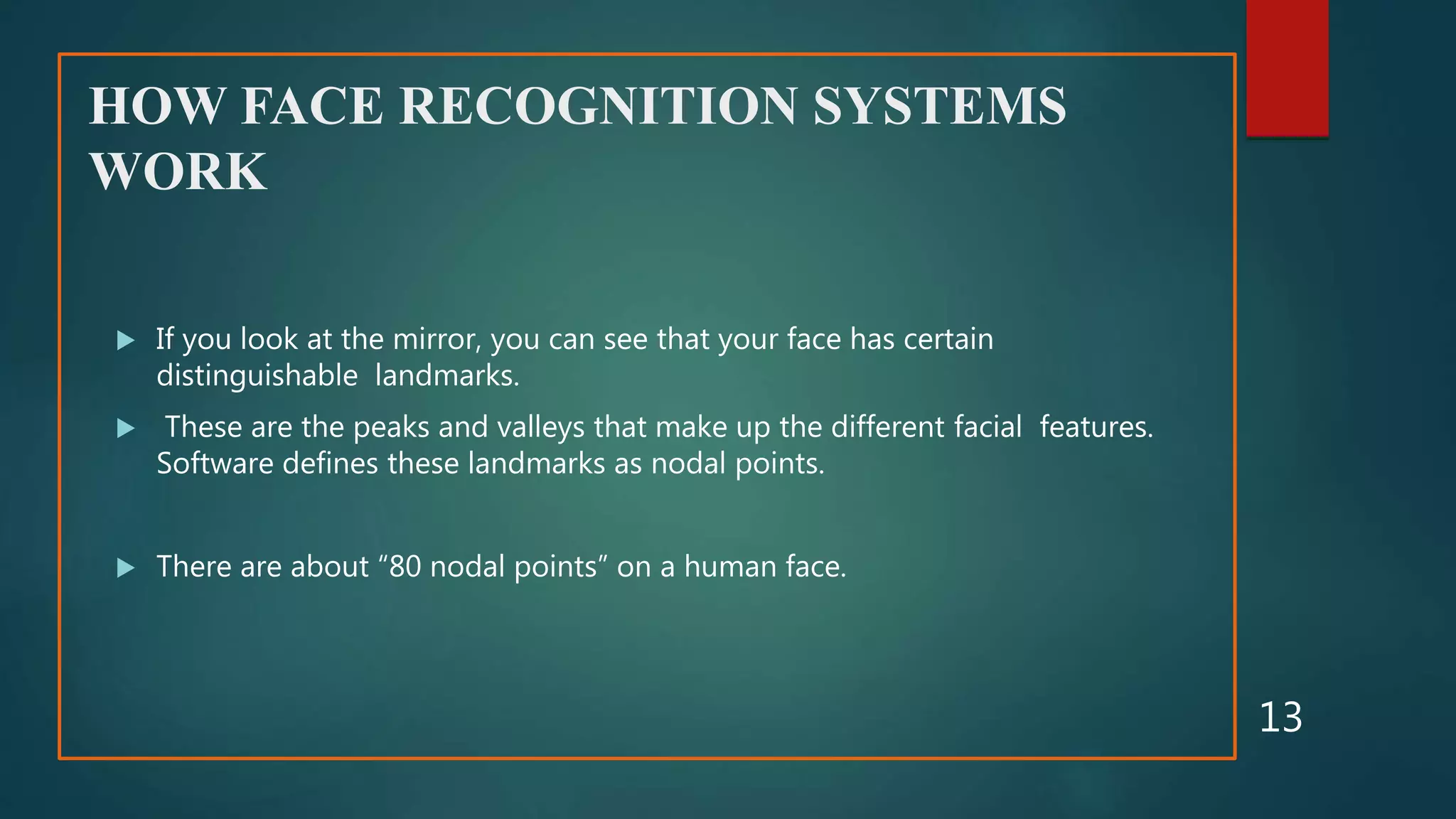 Face recognition technology | PPTX