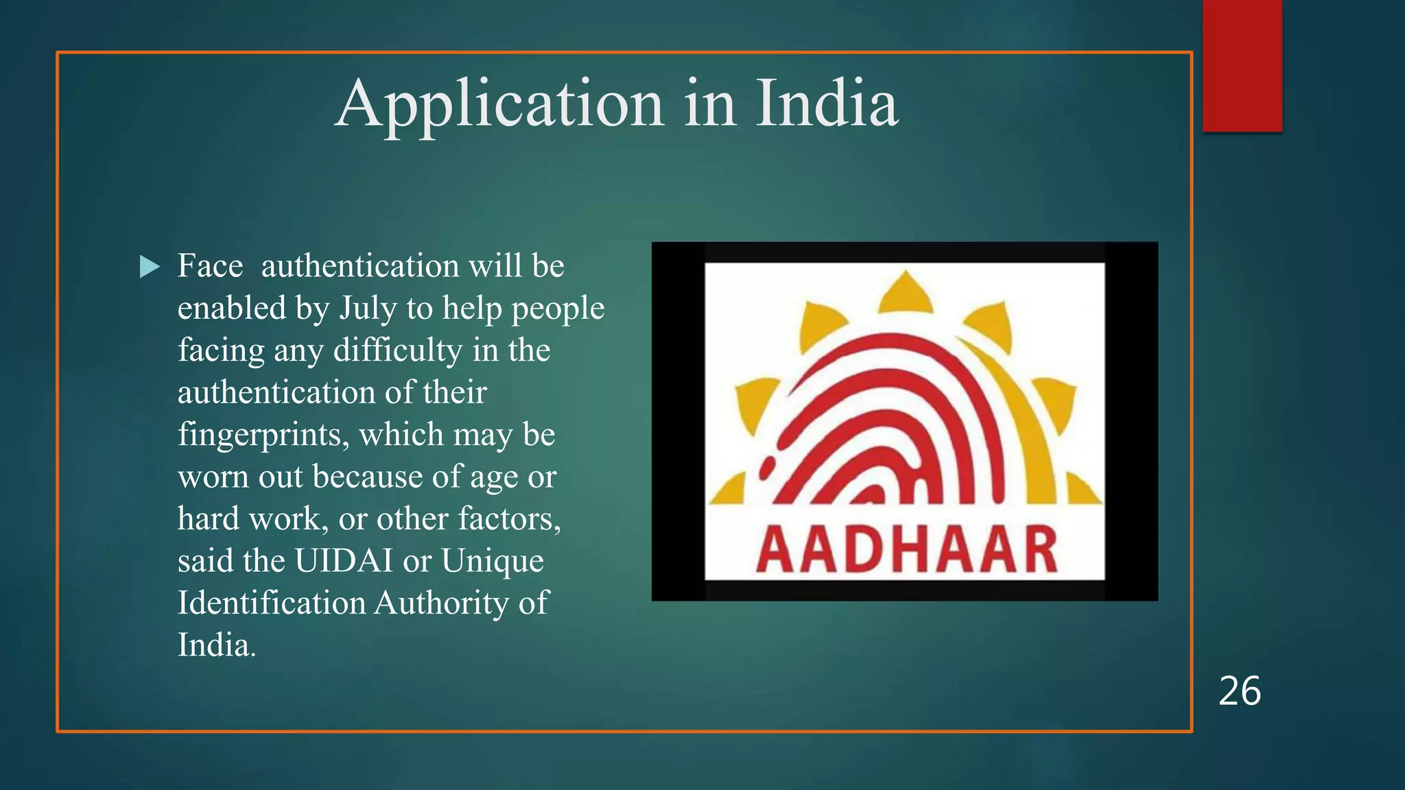 Face recognition technology | PPTX