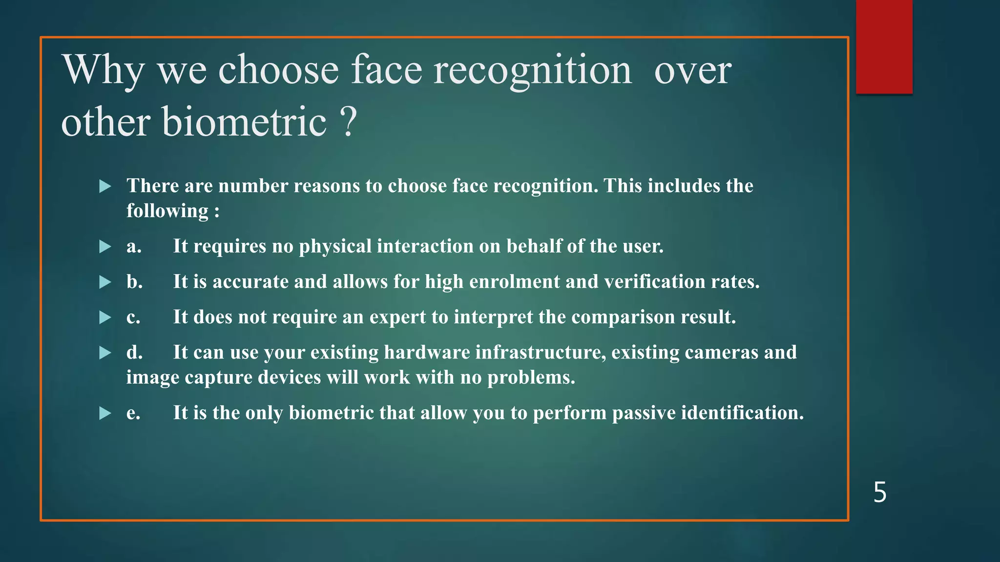 Face recognition technology | PPTX