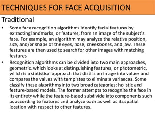 Face Recognition Dissertation | PPTX | Cameras and Camcorders ...