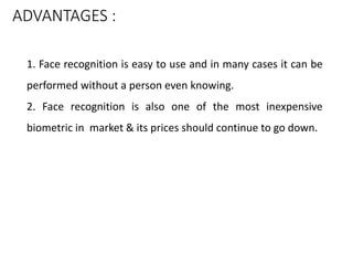 Face recognition using arm 7 | PPTX