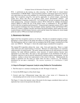 FACE RECOGNITION USING PRINCIPAL COMPONENT ANALYSIS WITH MEDIAN FOR NORMALIZATION ON A ...