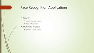 Face recognition using principle component analysis.pptx