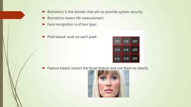Face recognition using principle component analysis.pptx