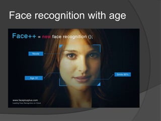 Face recognition with age | PPTX