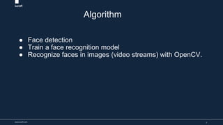 Face recognition with c++ | PPT
