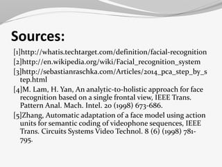 Face recogntion Using PCA Algorithm | PPT