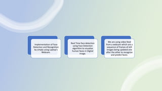 Face Recongnition using Machine Learning | PPTX | Artificial ...