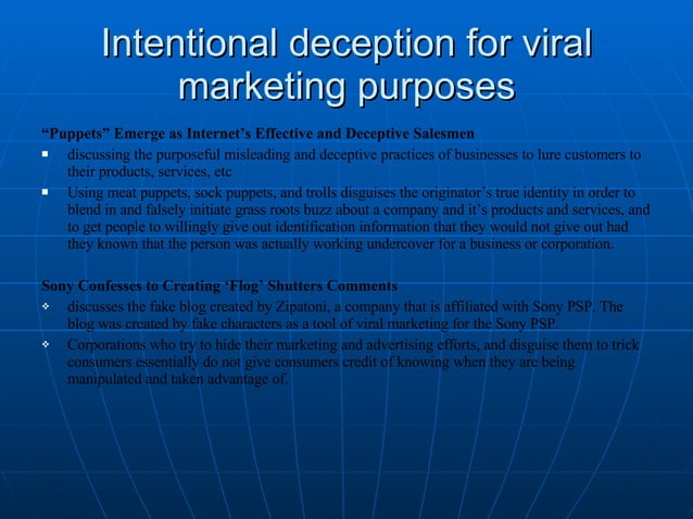 Faces Of Marketing Deception And Child Neglect For | PPT