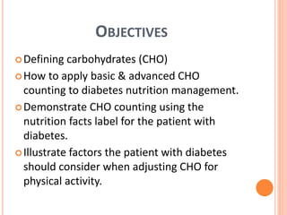 Faces of diabetes cho counting | PPTX