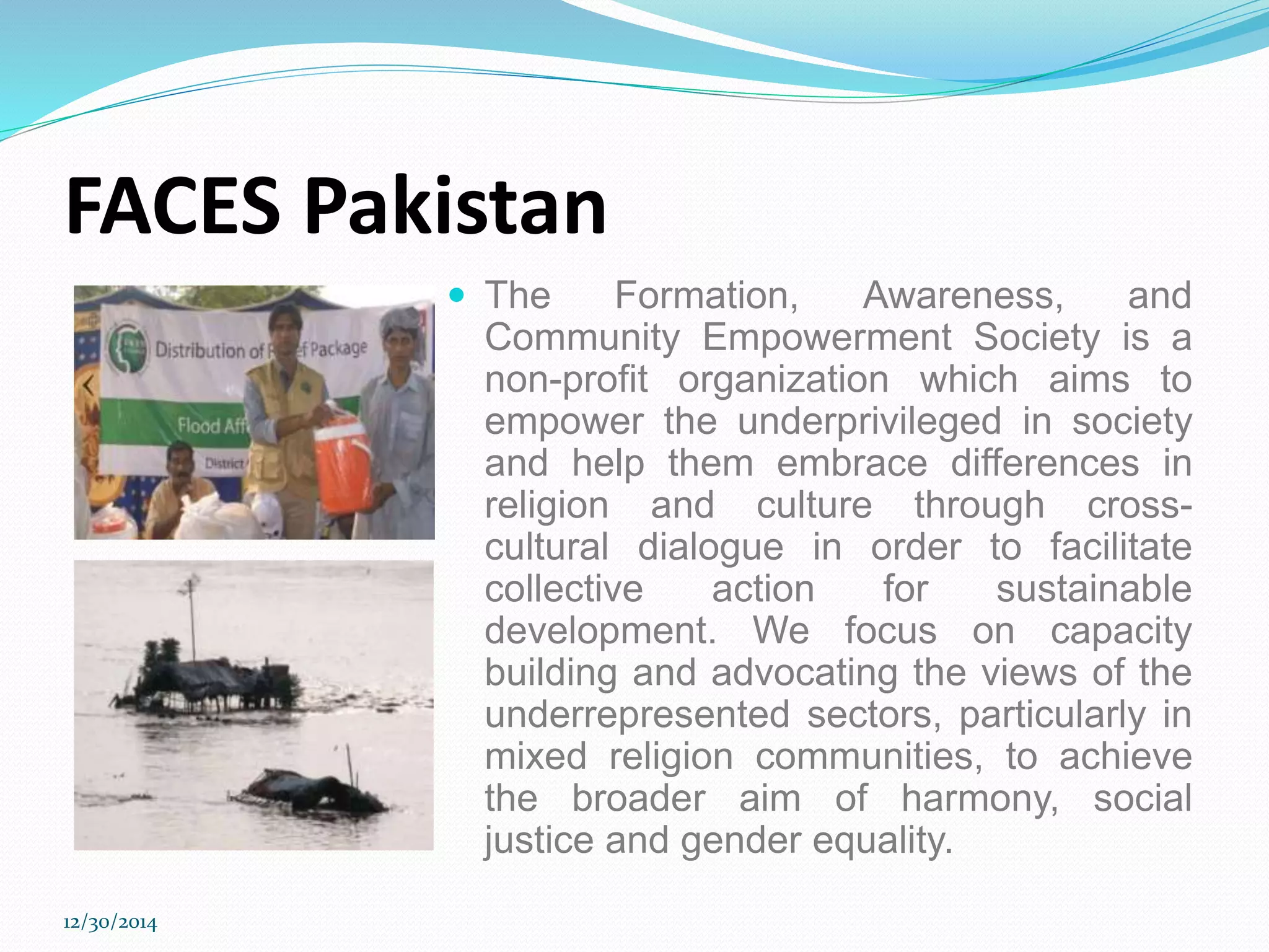 Faces pakistan top rated ngo of pakistan | PPT