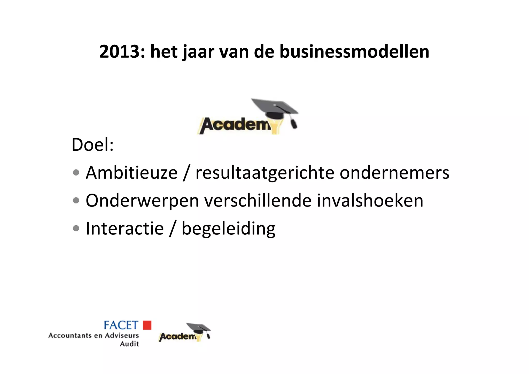 FACET academy creativiteit | PPT