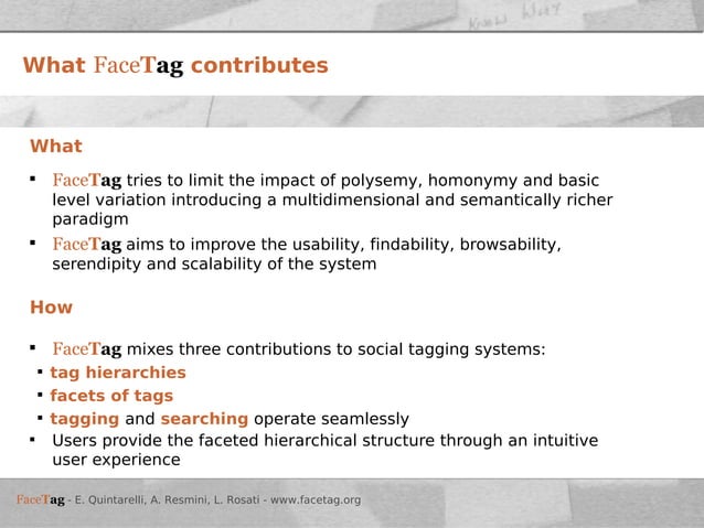 FaceTag: Integrating Bottom-up and Top-down Classification in a Social ...