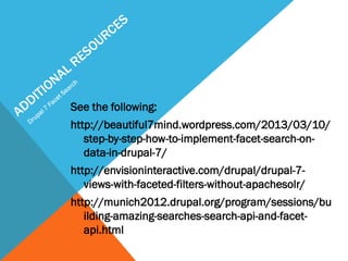 Facet and Search API | PDF | Search | Internet