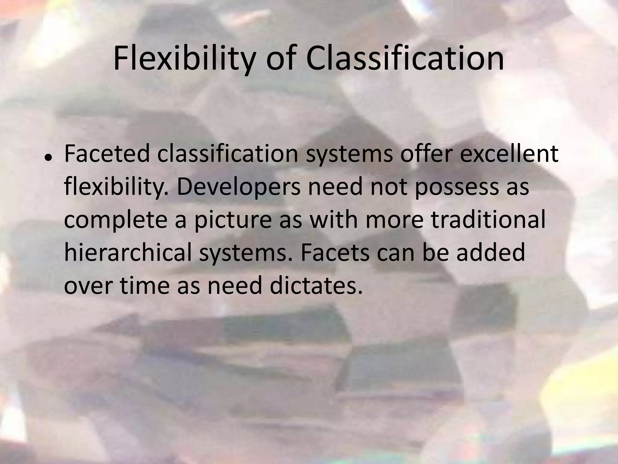 Faceted Classification System In Libraries Pptx