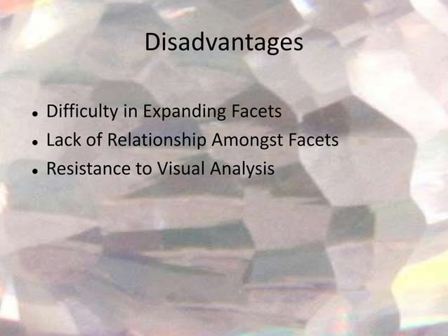 Faceted Classification System In Libraries Pptx Technology And Computing