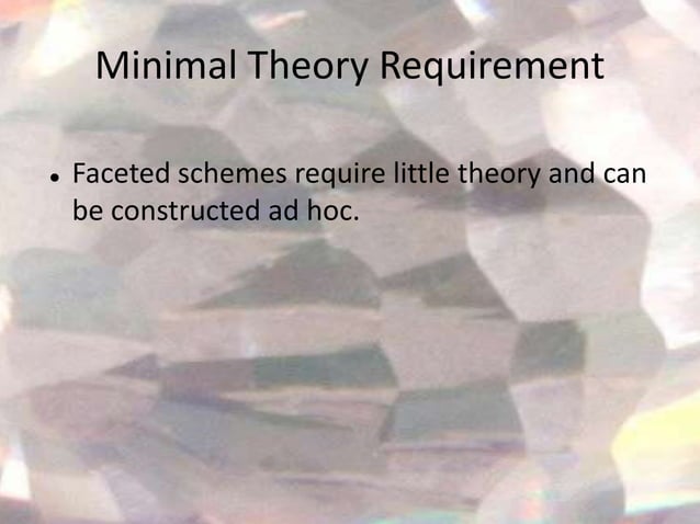 Faceted Classification System in Libraries | PPTX | Technology & Computing