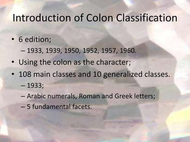 Faceted Classification System In Libraries Pptx Technology And Computing