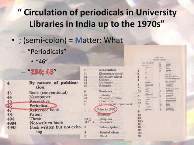Faceted Classification System In Libraries Pptx Technology And Computing