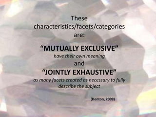 Faceted Classification System in Libraries | PPTX