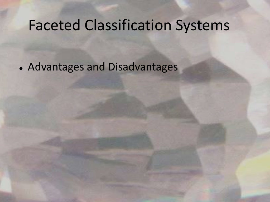 Faceted Classification System In Libraries