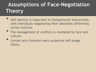 Face Negotiation Theory | PPTX