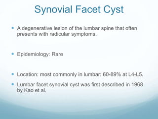 facet cyst.ppt