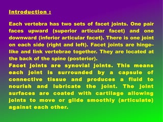 Facet Joint Syndrome | ODP