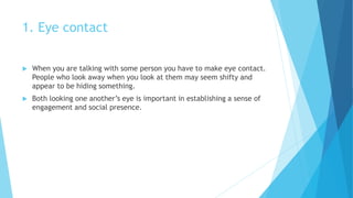 Face to face communication | PPTX