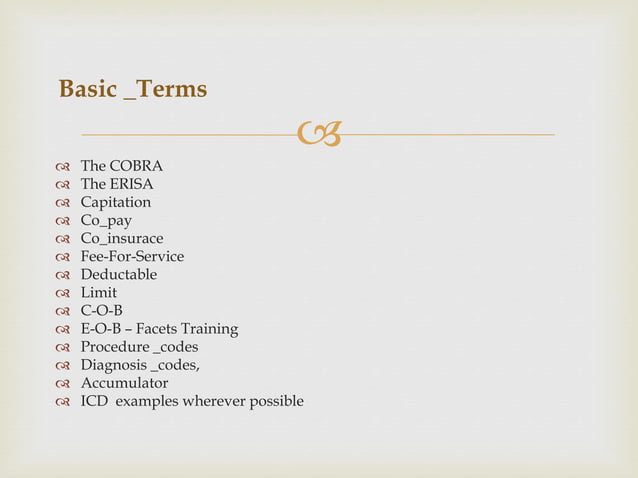 Facets training | PPTX