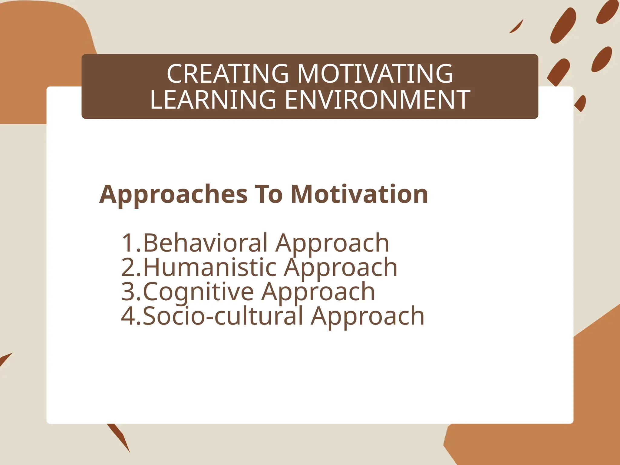 facilitating learner-centered classroom report | PPT