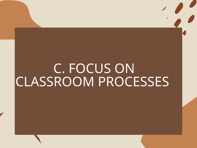 facilitating learner-centered classroom report | PPT